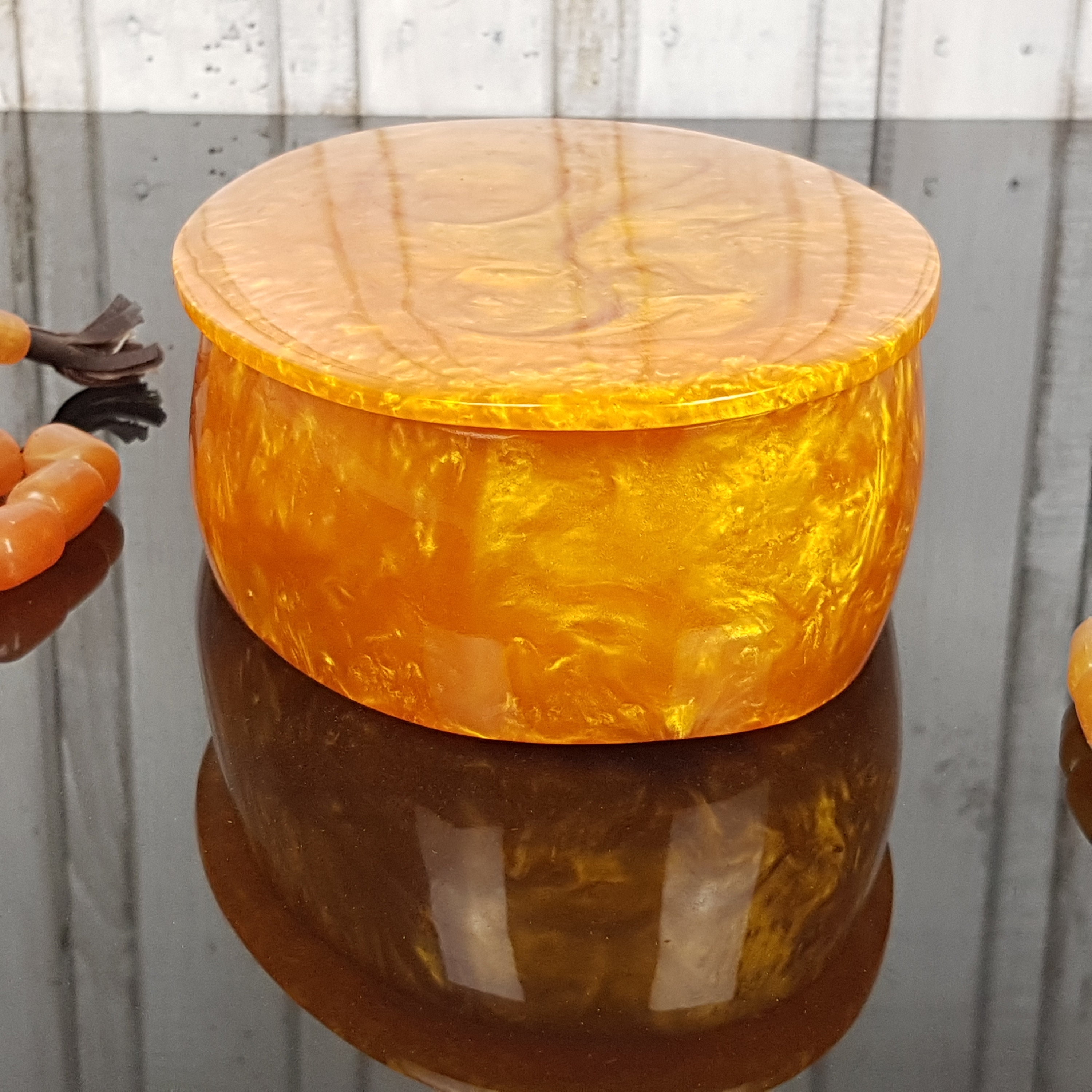 Jewellery Box Gift Box Vintage Box Amber Colored Dresser | Etsy