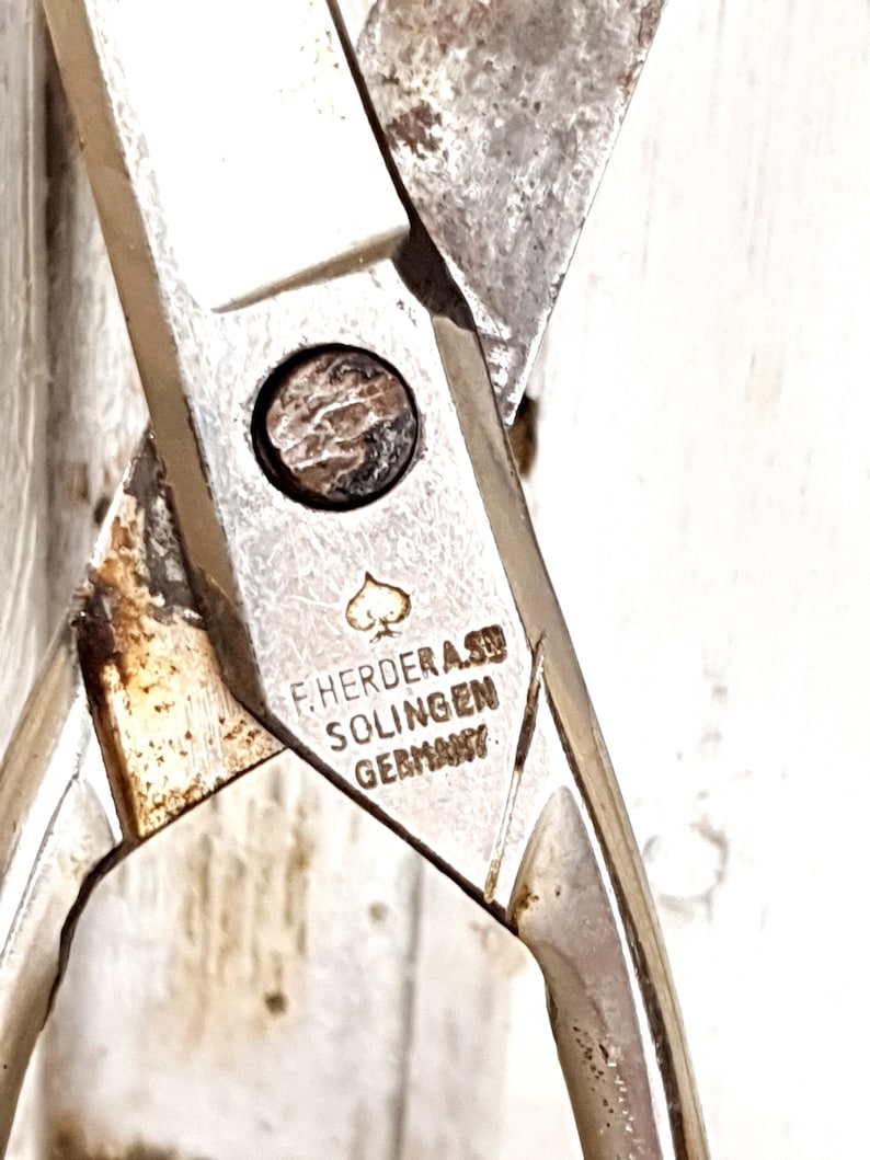 Vintage Solingen Scissors: Antique Metal Dressmaker Handwork Shears - Etsy