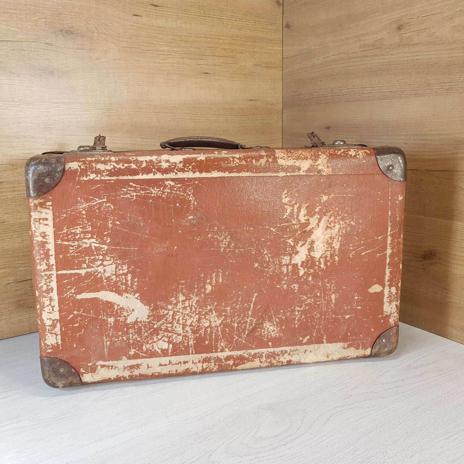 Valise Vintage vieille valise valise en carton valise | Etsy