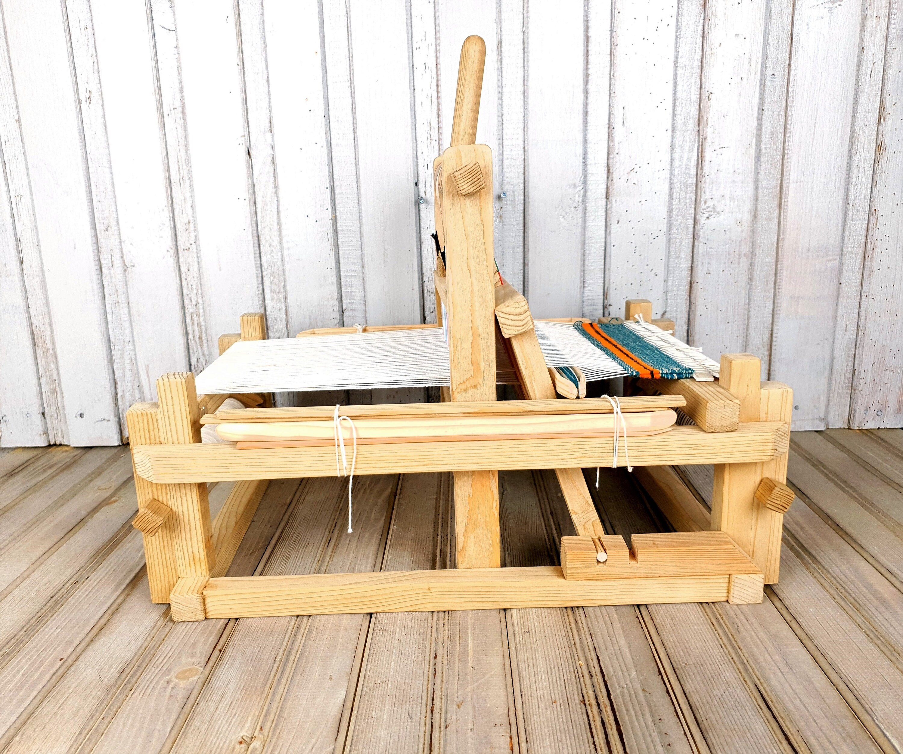 Large wooden weaving loom Vintage weaving loom Wooden loom | Etsy