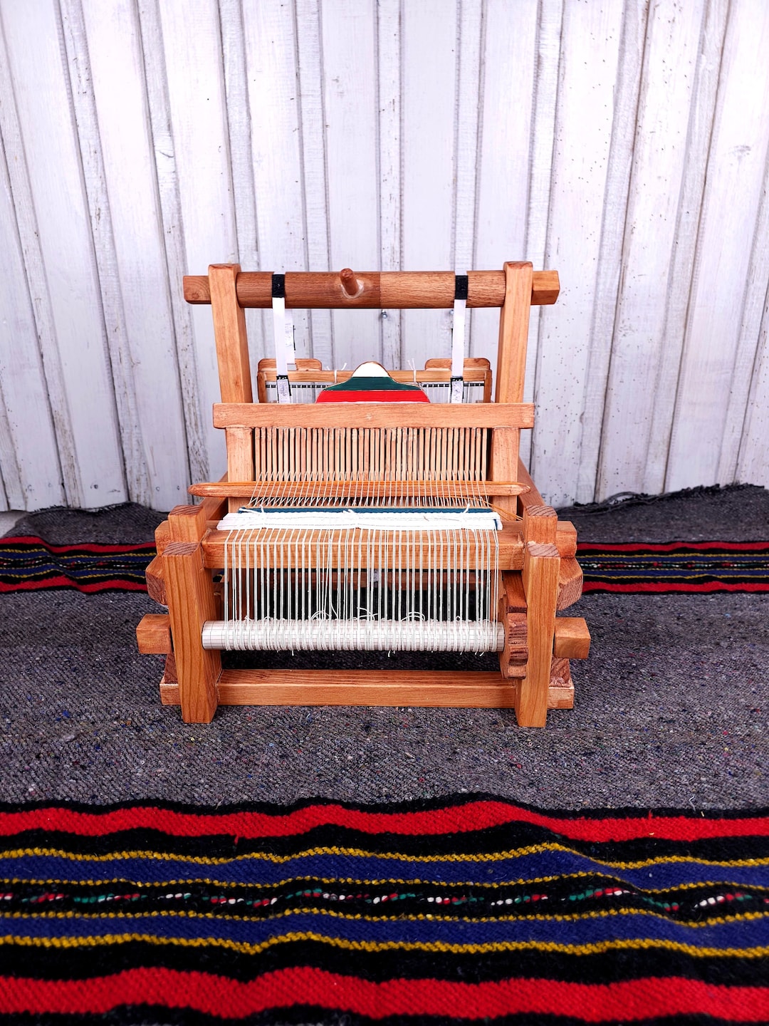 Antique Wooden Weaving Loom, Vintage Weaving Loom, Wooden Loom, Weaving ...