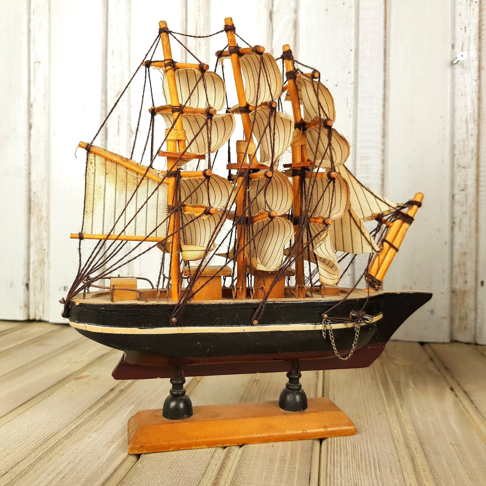 Wooden model ships Handcrafted wooden ships Set of 5 ships | Etsy