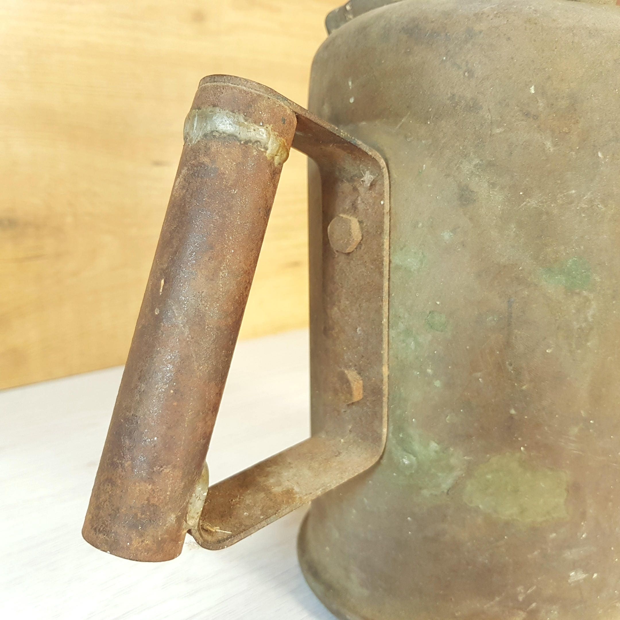 Vintage Copper Petrol Burner: Industrial Handheld Fluid Burner - Etsy