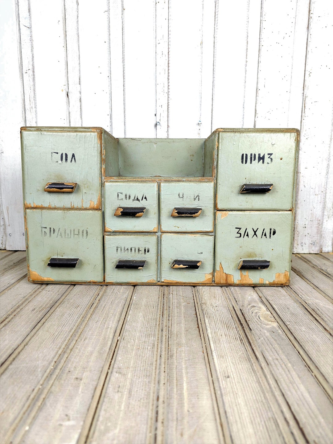 Antique Wooden Spice Cabinet, Vintage Wooden Spice Box, Spice Cabinet ...