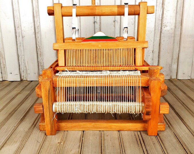 Antique Wooden Weaving Loom, Vintage Weaving Loom, Wooden Loom, Weaving ...