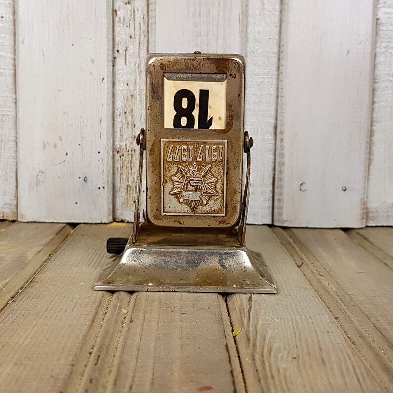 Hand Calendar Vintage Perpetual Calendar Metal Calendar - Etsy