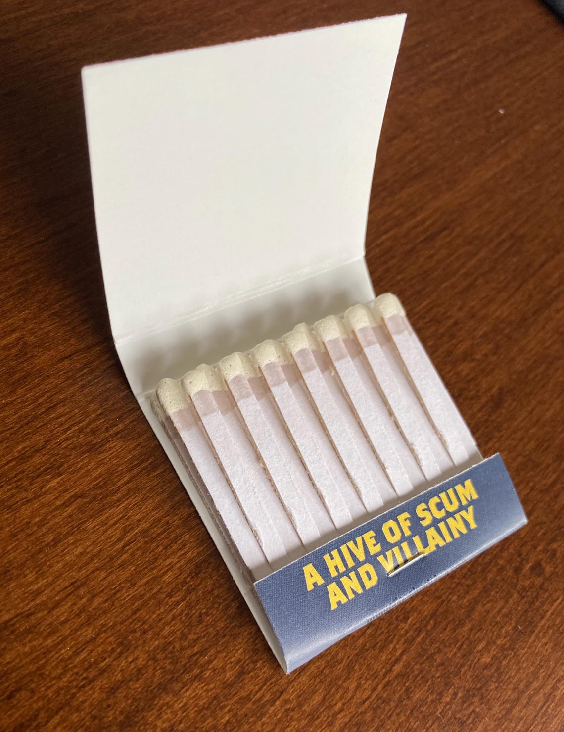 Star Wars Mos Eisley Cantina Matchbook - Etsy
