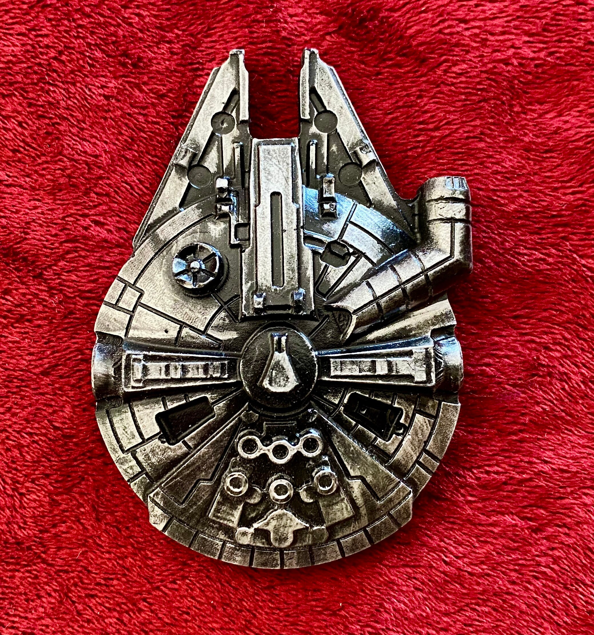 Star Wars Millennium Falcon Magnet Aged Silver Finish - Etsy