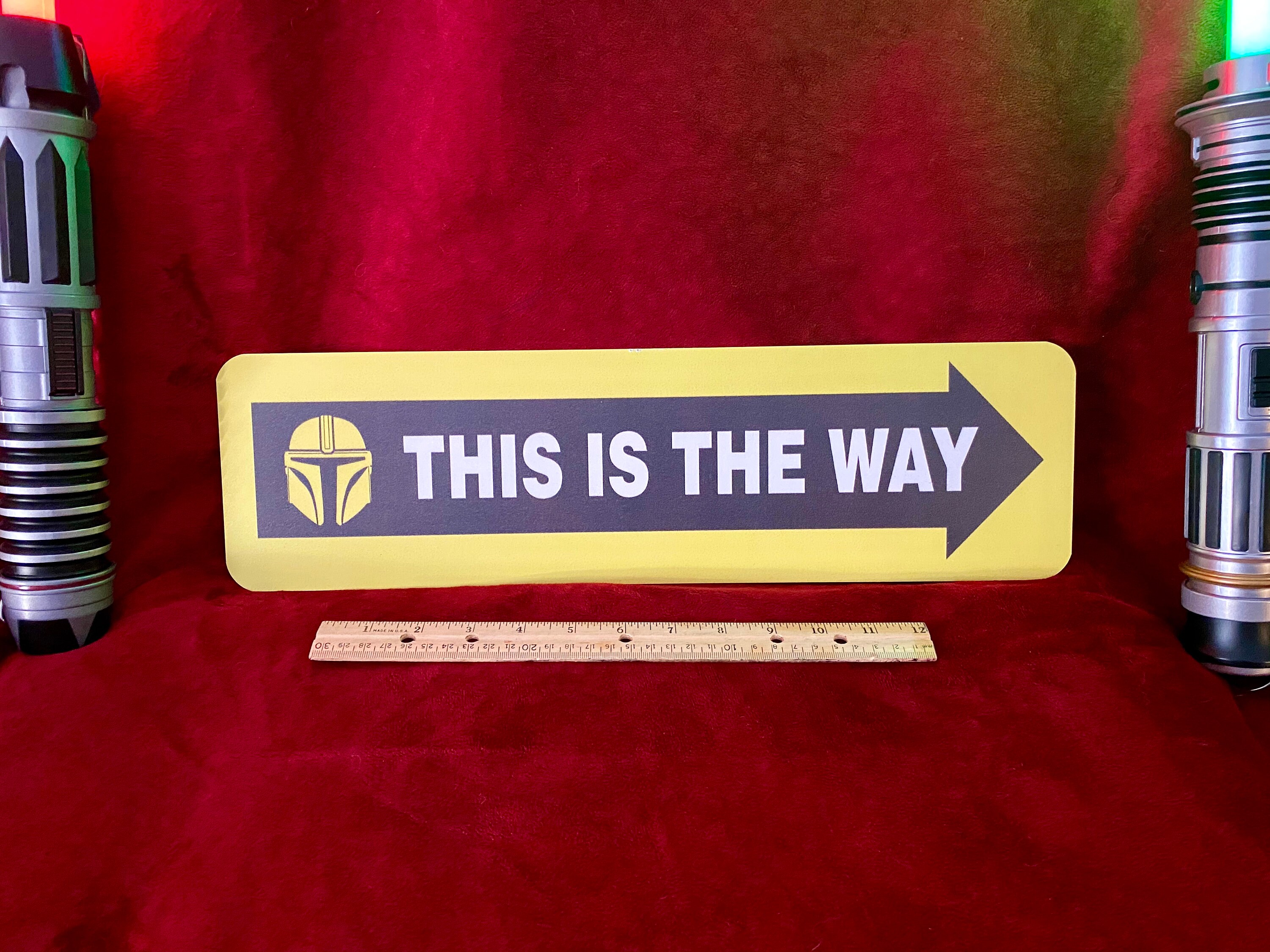 The Mandalorian This is the Way 2 Sided Aluminum Sign - Etsy
