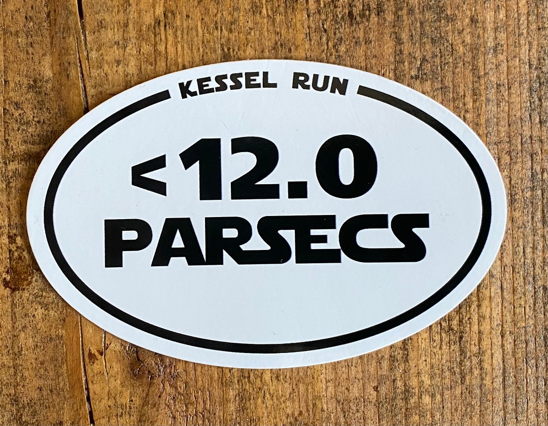 Kessel Run "less Than 12 Parsecs" Marathon Sticker - Etsy