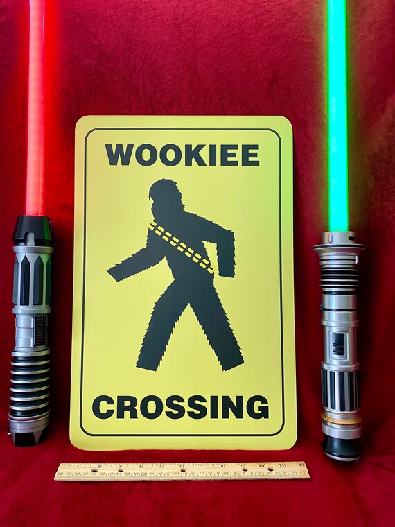 Star Wars wookie Crossing Aluminum Sign - Etsy