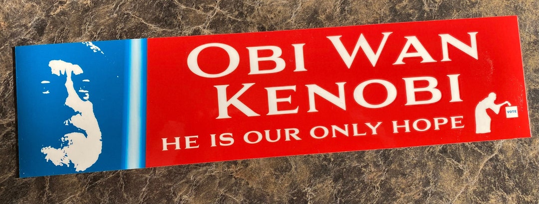 Star Wars Obi Wan Kenobi Bumper Sticker - Etsy