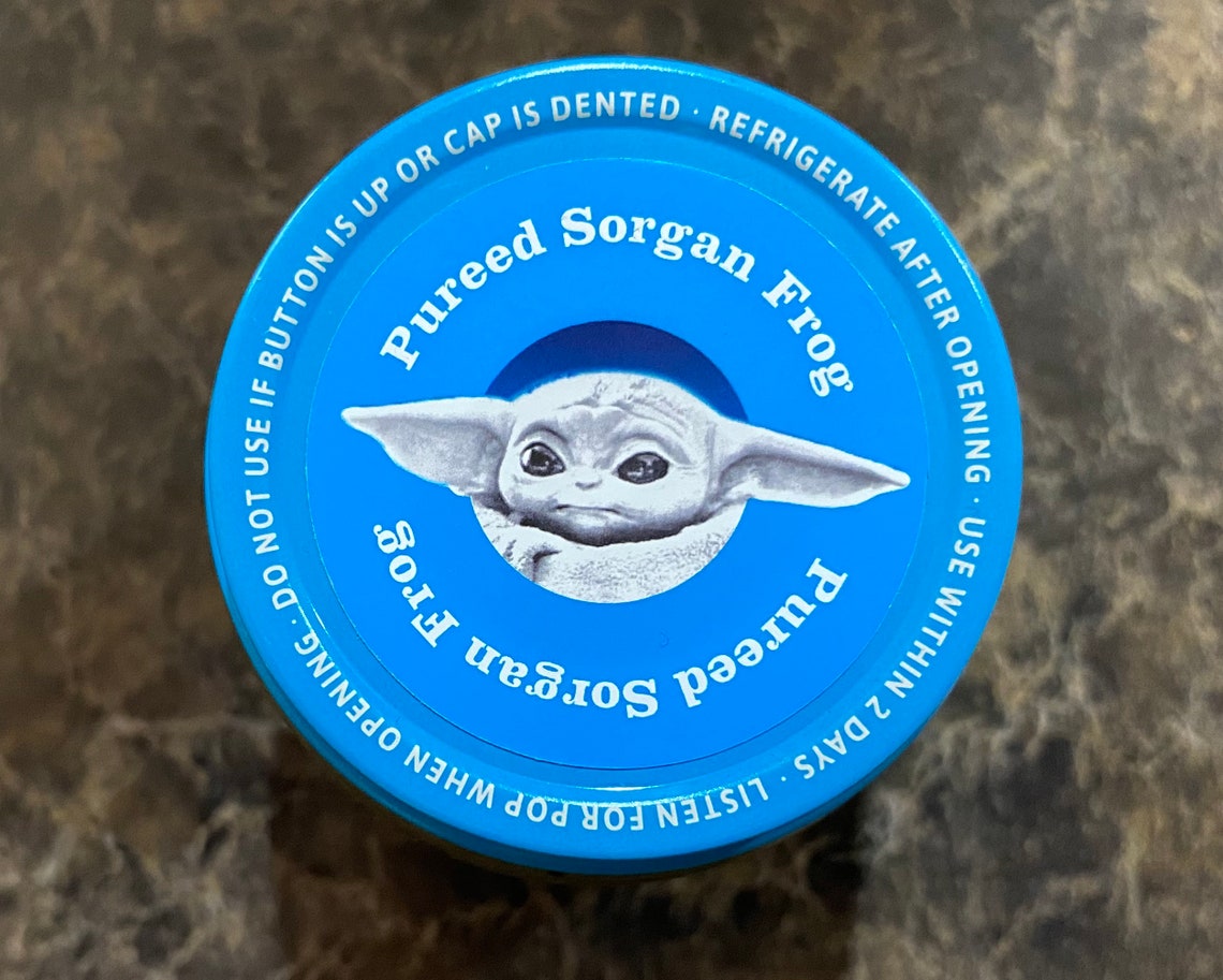 The Child /grogu /baby Yoda Sorgan Frog Baby Food Star Wars - Etsy Finland