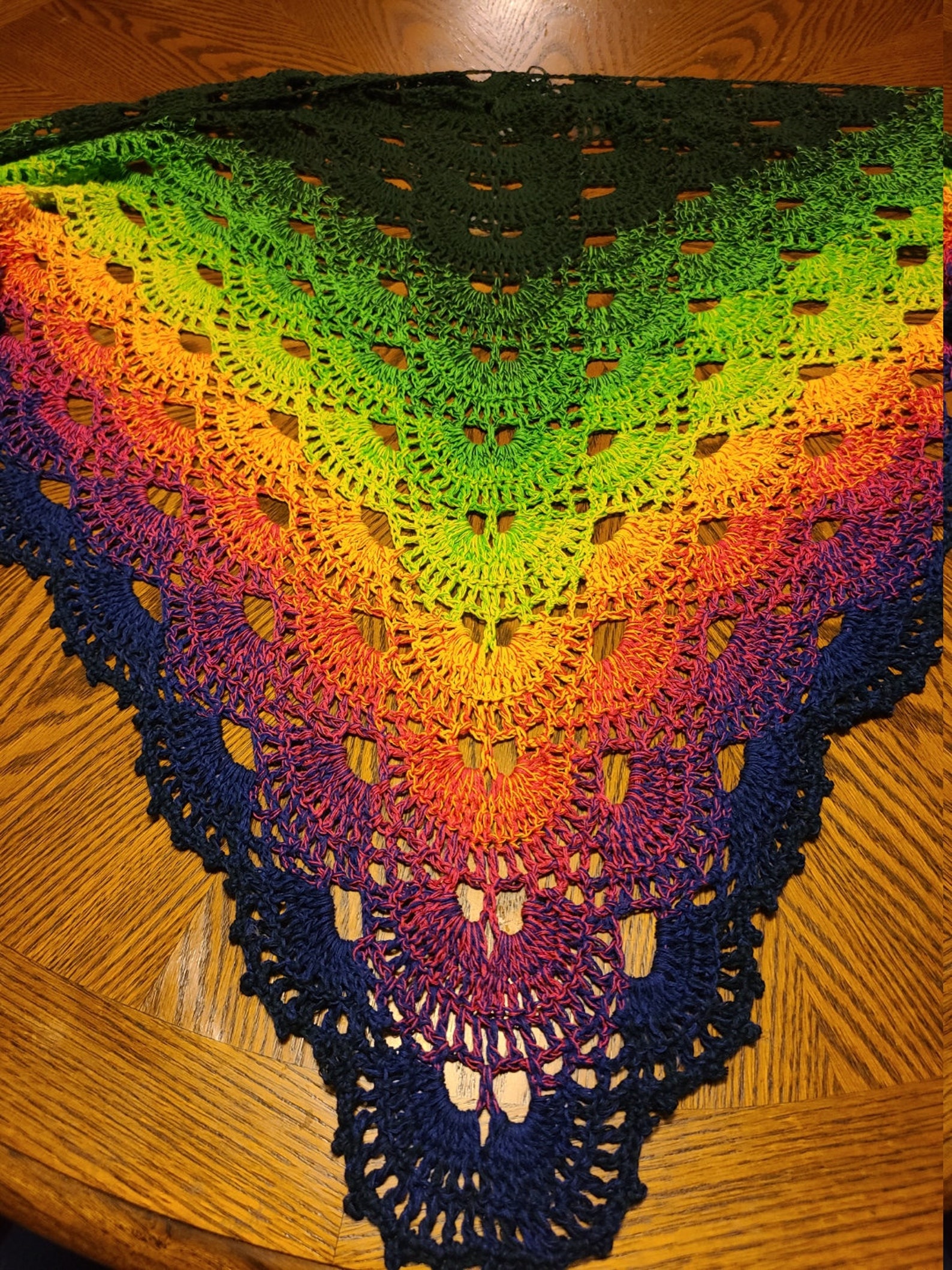 Rainbow Virus Shawl - Etsy