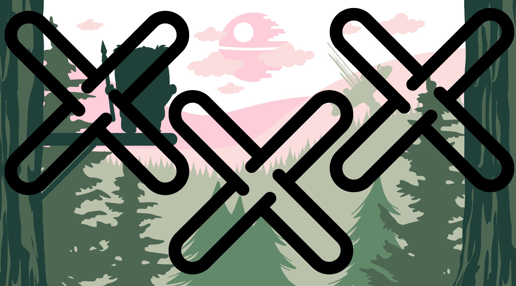 Star Wars Endor Ewok Mural Digital Download - Etsy