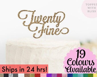 Twenty Fine Cake Topper | Etsy