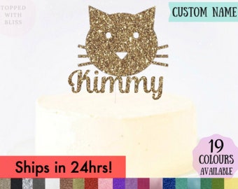 Cat cake toppers | Etsy