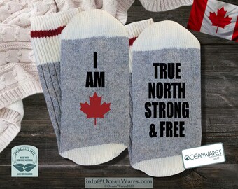 Canadian Maple Leaf word Socks Funny Socks Novelty Socks - Etsy