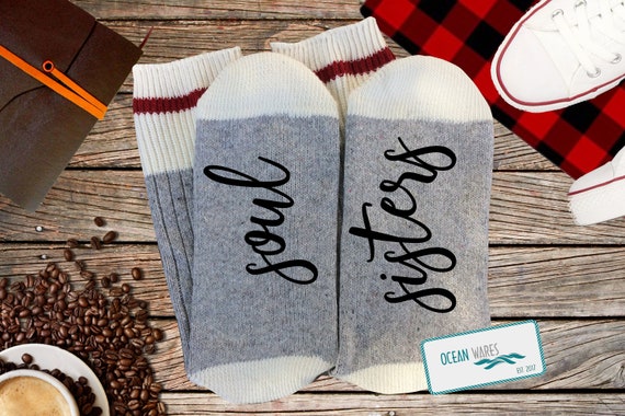 Soul Sister SUPER SOFT Novelty Word Socks Word socks | Etsy