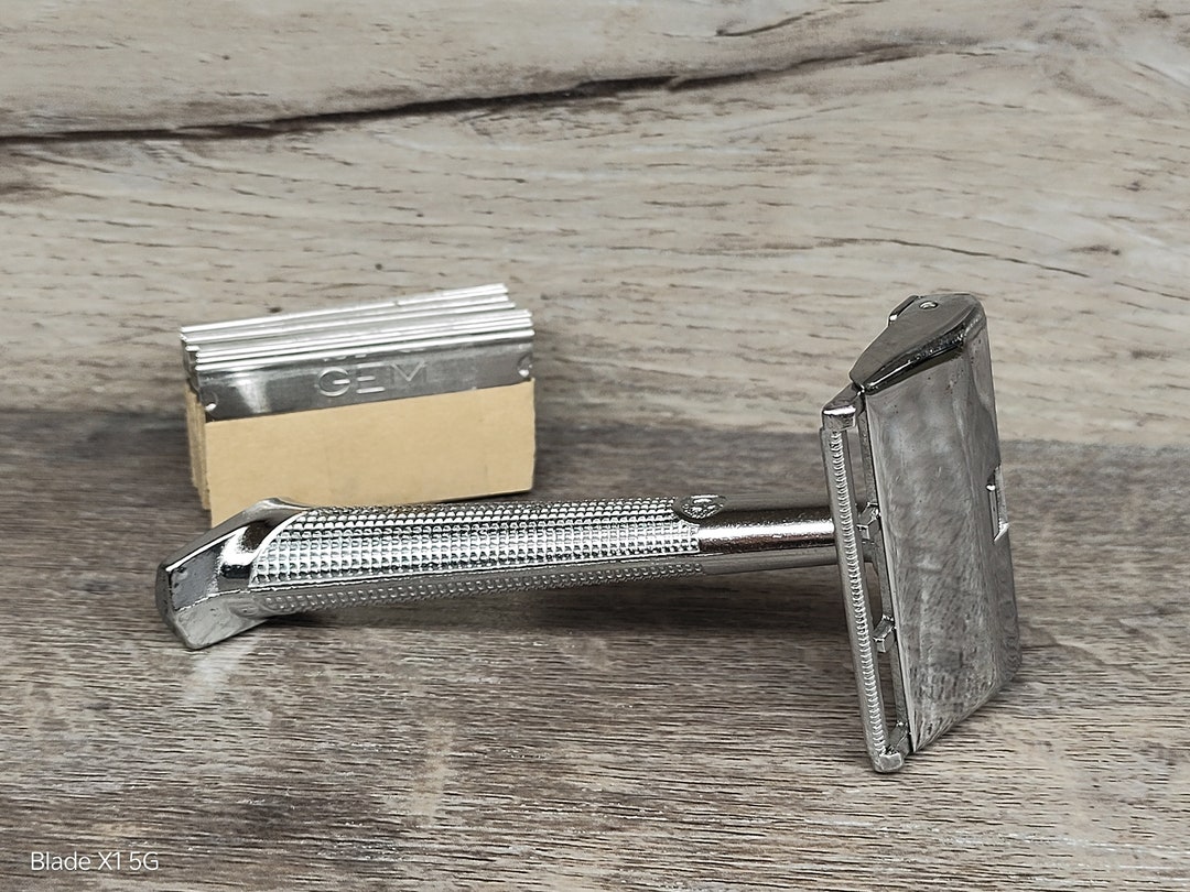 GEM G Bar SE Original Vintage Safety Razor Tunedup With 12 NEW Gem ...