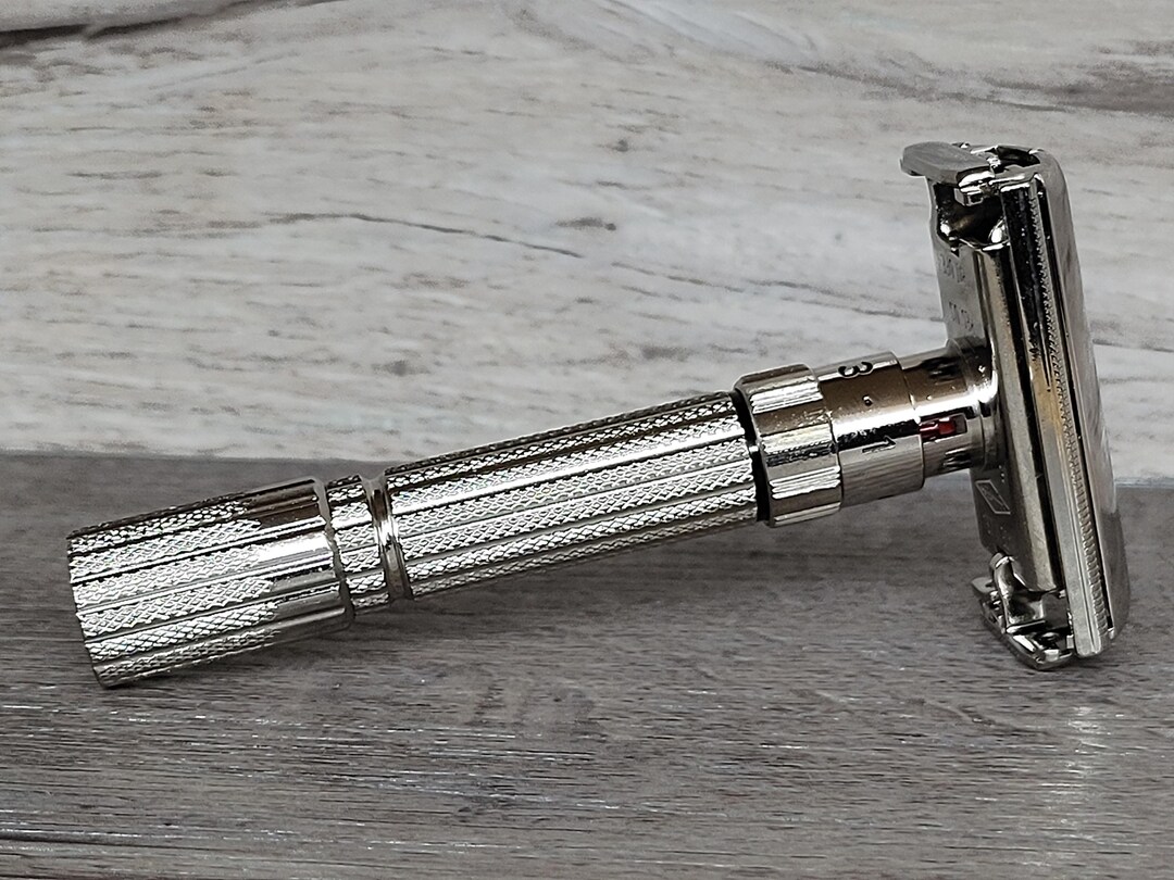 Gillette Fatboy E4 1959 Vintage Safety Razor Replated Mirror Nickel - Etsy