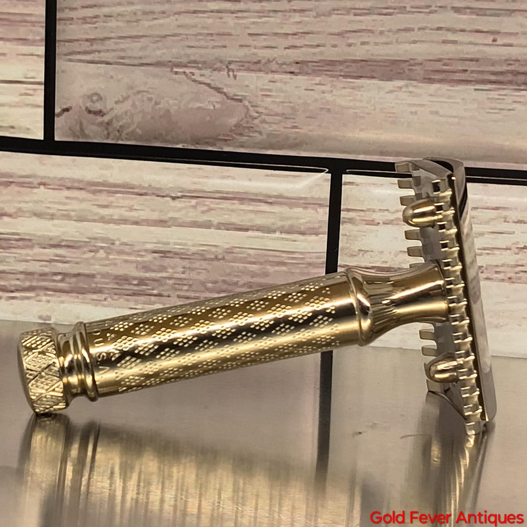 Gillette Tuckaway 1921 Vintage Safety Razor Replated Mirror Nickel Has ...