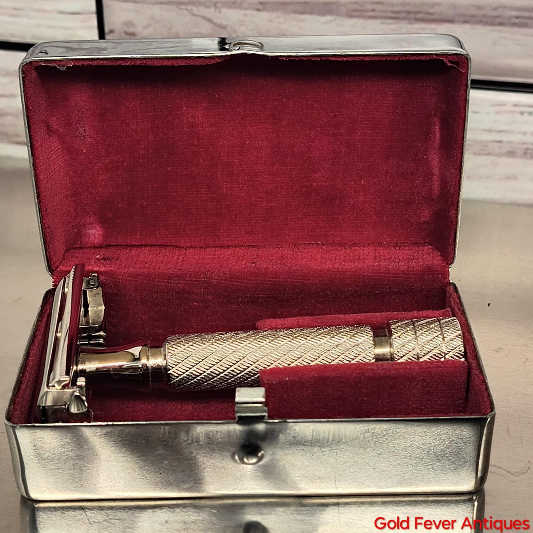 Gillette England 3rd Gen Aristocrat Vintage Safety Razor Replated ...