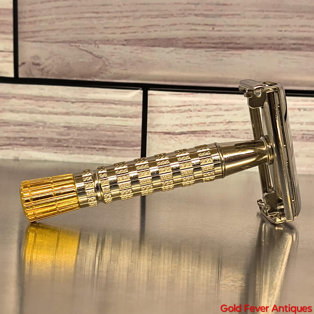 Gillette Red Tip B3 1956 Vintage Safety Razor Replated Mirror Nickel - Etsy