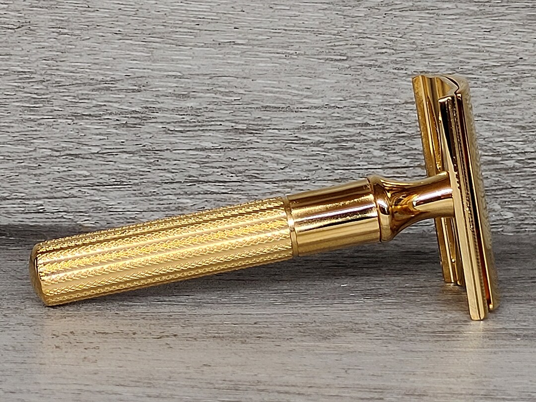 Gillette Pre War Fat Handle Tech Handle Vintage Safety Razor Replated ...