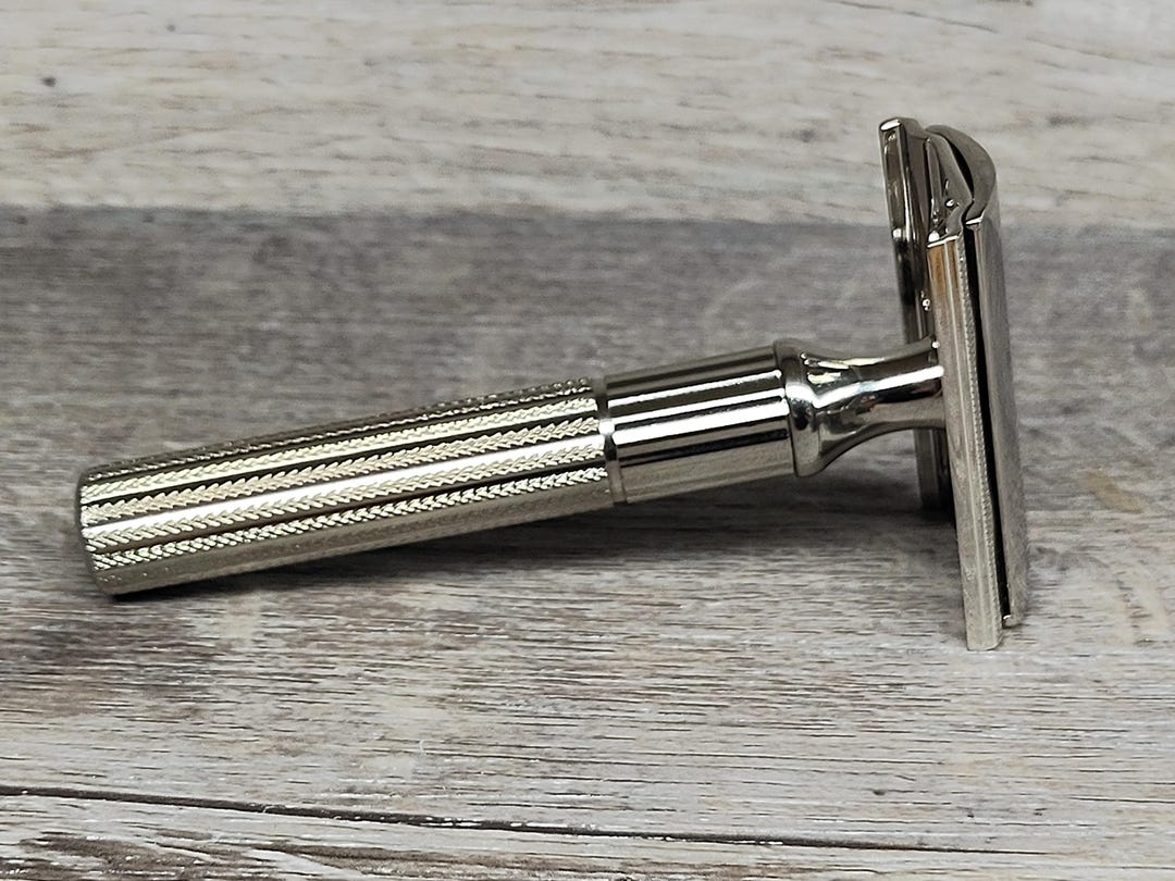 Gillette Pre War Fat Handle Tech Vintage Safety Razor - Replated Mirror ...
