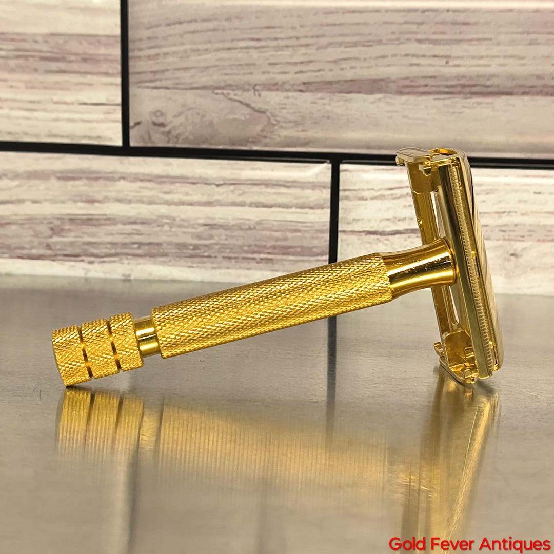 Gillette England Gold Rocket Super Speed Vintage Safety Razor ...