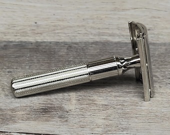 Gillette Post War Fat Handle Tech Vintage Safety Razor Replated 24K ...