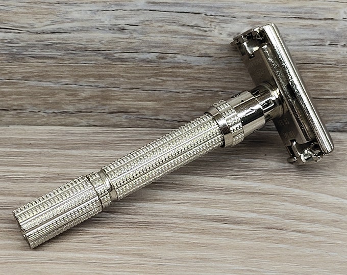 Gillette Slim Adjustable K4 1965 Vintage Safety Razor Replated Mirror ...