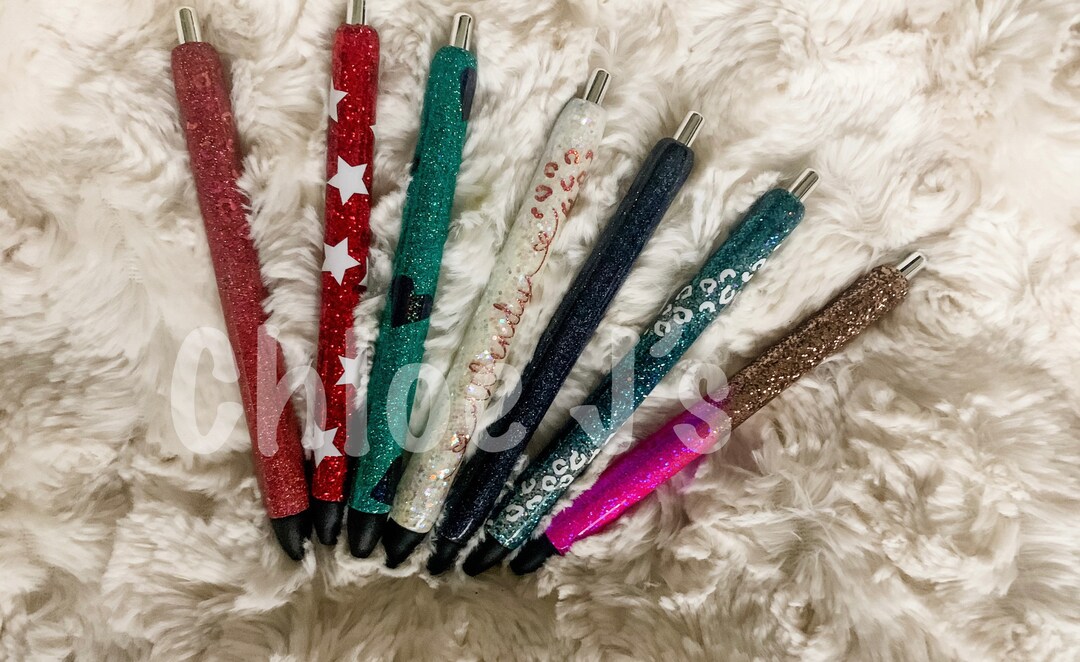 Glitter Pens, Joy Ink Pen, Resin Sealed Glitter Pens, Customized Pens ...