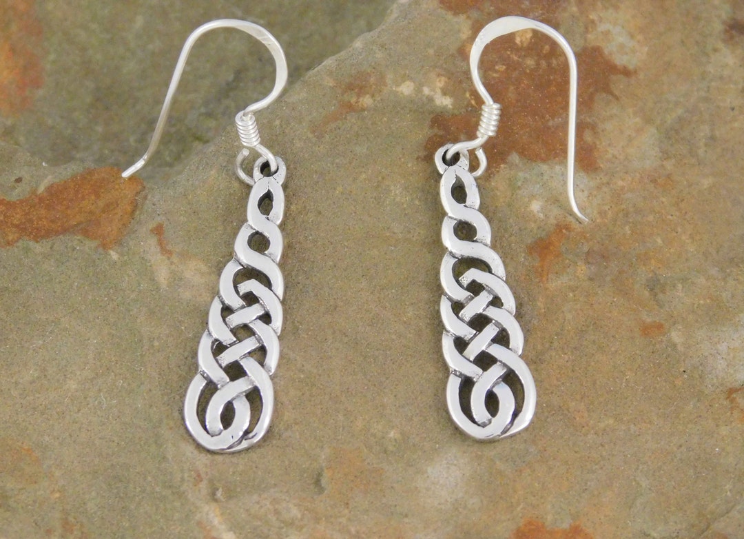 Celtic Irish Cascading Weave Earrings Irish Earrings Celtic Earrings ...