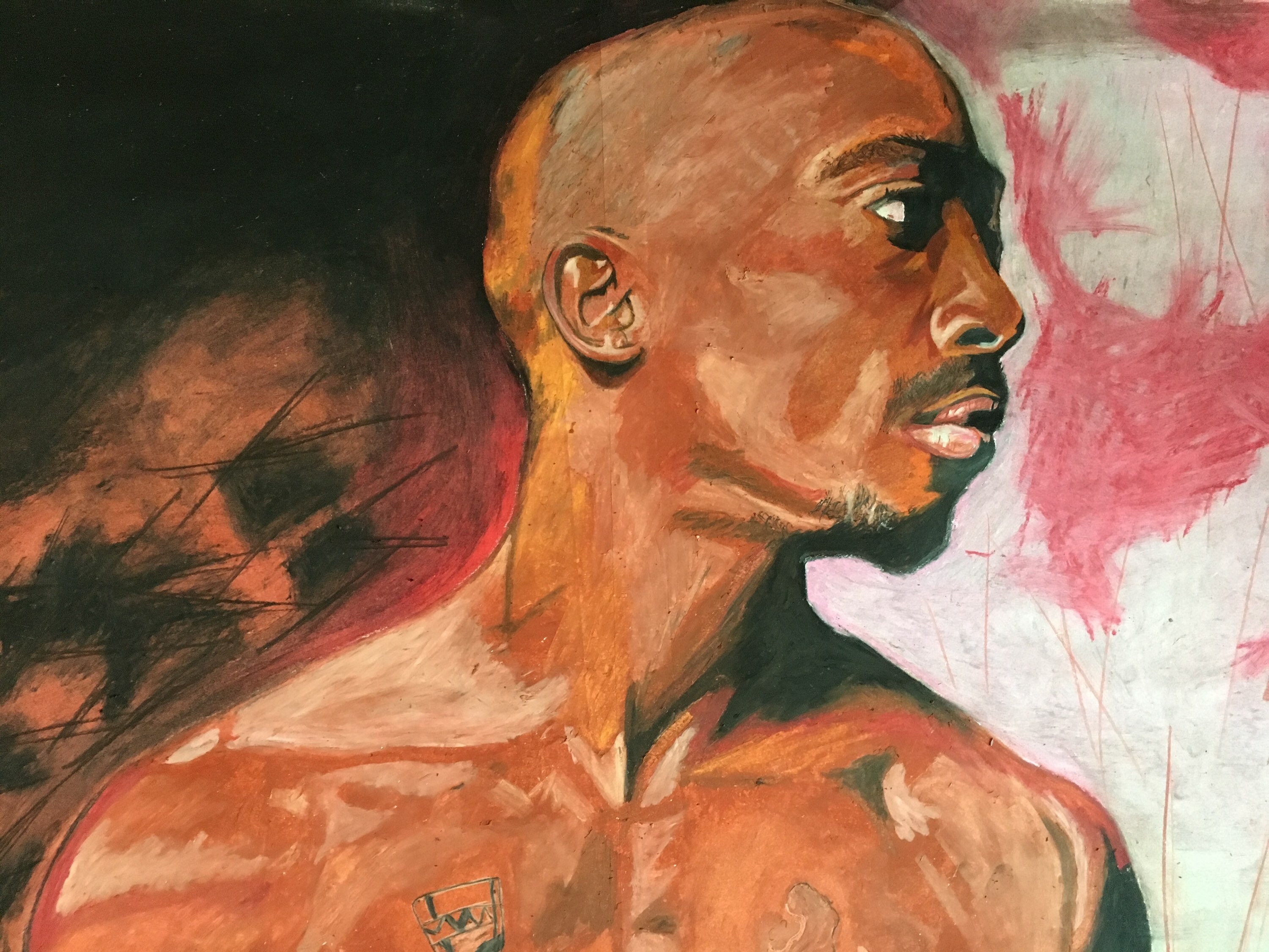 2pac Shakur Original Oil Pastel Drawing 3’x4’ - Etsy