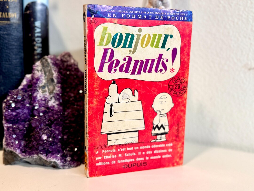 Peanuts En Francais; Bonjour Peanuts in French Language by Charles ...