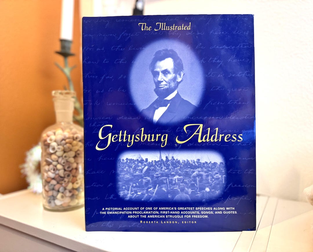 Illustrated Gettysburg Address: US Civil War Abraham Lincoln US History ...