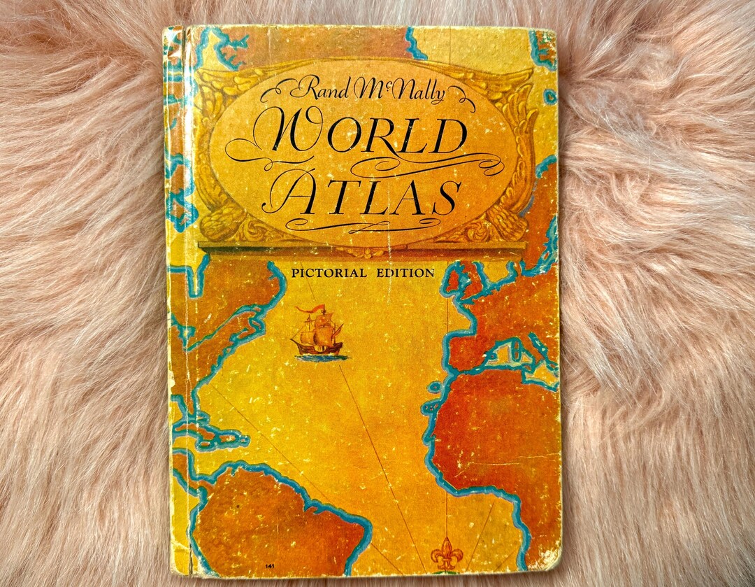 1935 Rand Mcnally World Atlas Pictorial Edition; Beautifully ...