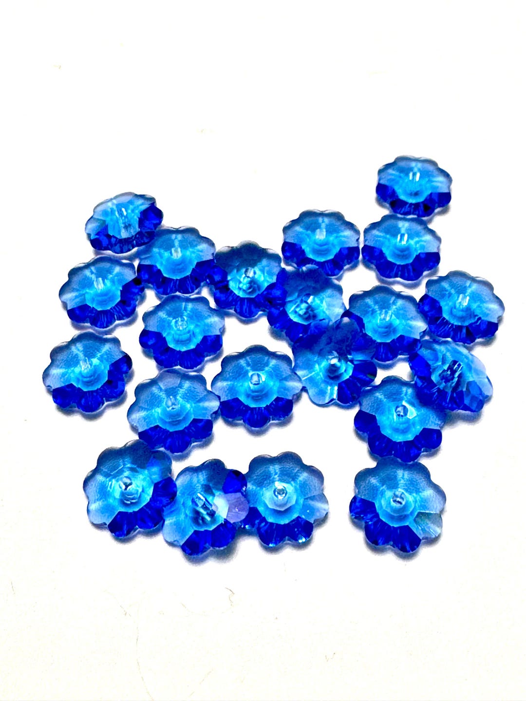 Swarovski Sapphire Blue Flower Crystal Beads, 3700 8mm Sapphire Blue ...