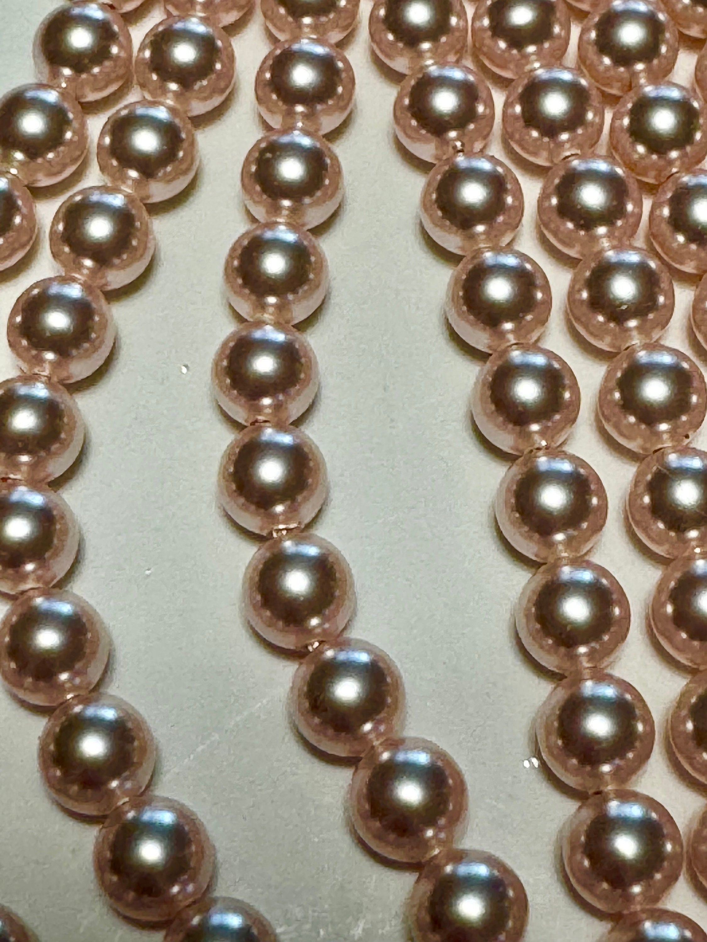 Vintage Round Rosal Swarovski Crystal Pearl, Swarovski Round Pink Pearl ...