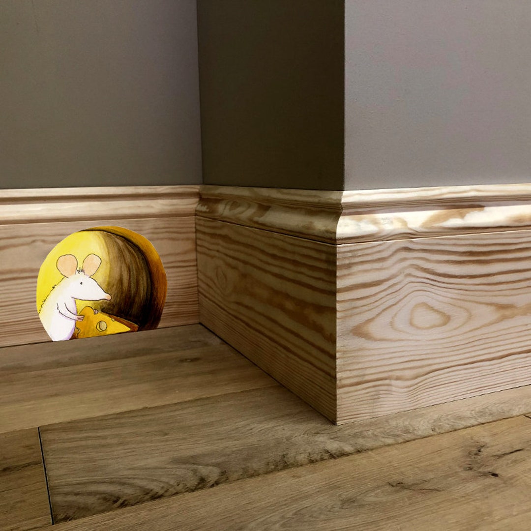 Skirting Board Mouse Sticker - Etsy