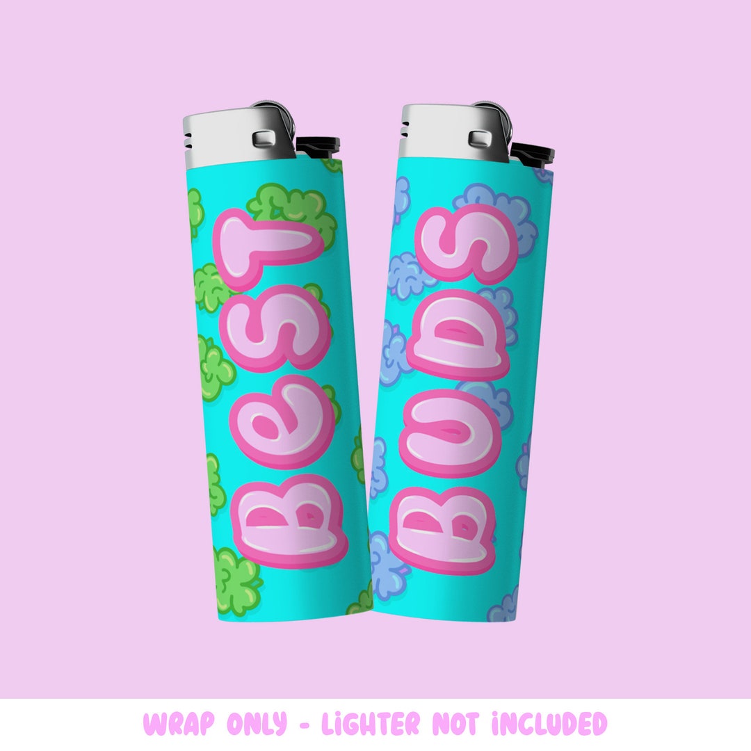 2-pack Best Buds Lighter Sticker Wraps, LIGHTER NOT INCLUDED Smoking ...