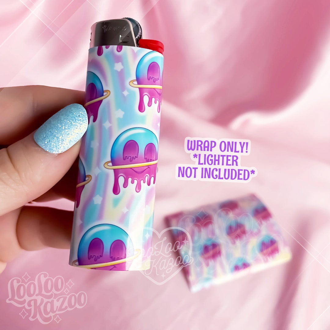 Drippy Saturn Face Lighter Sticker Wrap Smoking Accessories - Etsy