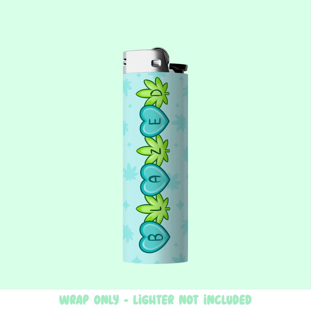 Blazed Lighter Sticker Wrap, LIGHTER NOT INCLUDED Girly Smoking ...