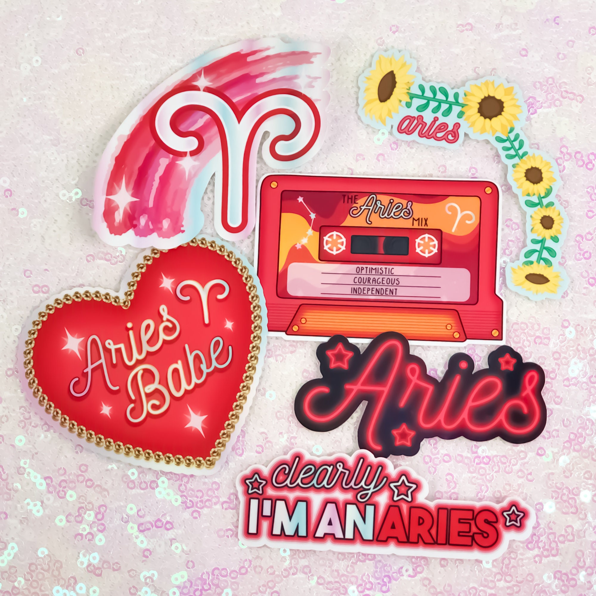 Paper & Party Supplies Stickers, Labels & Tags aries sticker lot aries stickers aries laptop ...