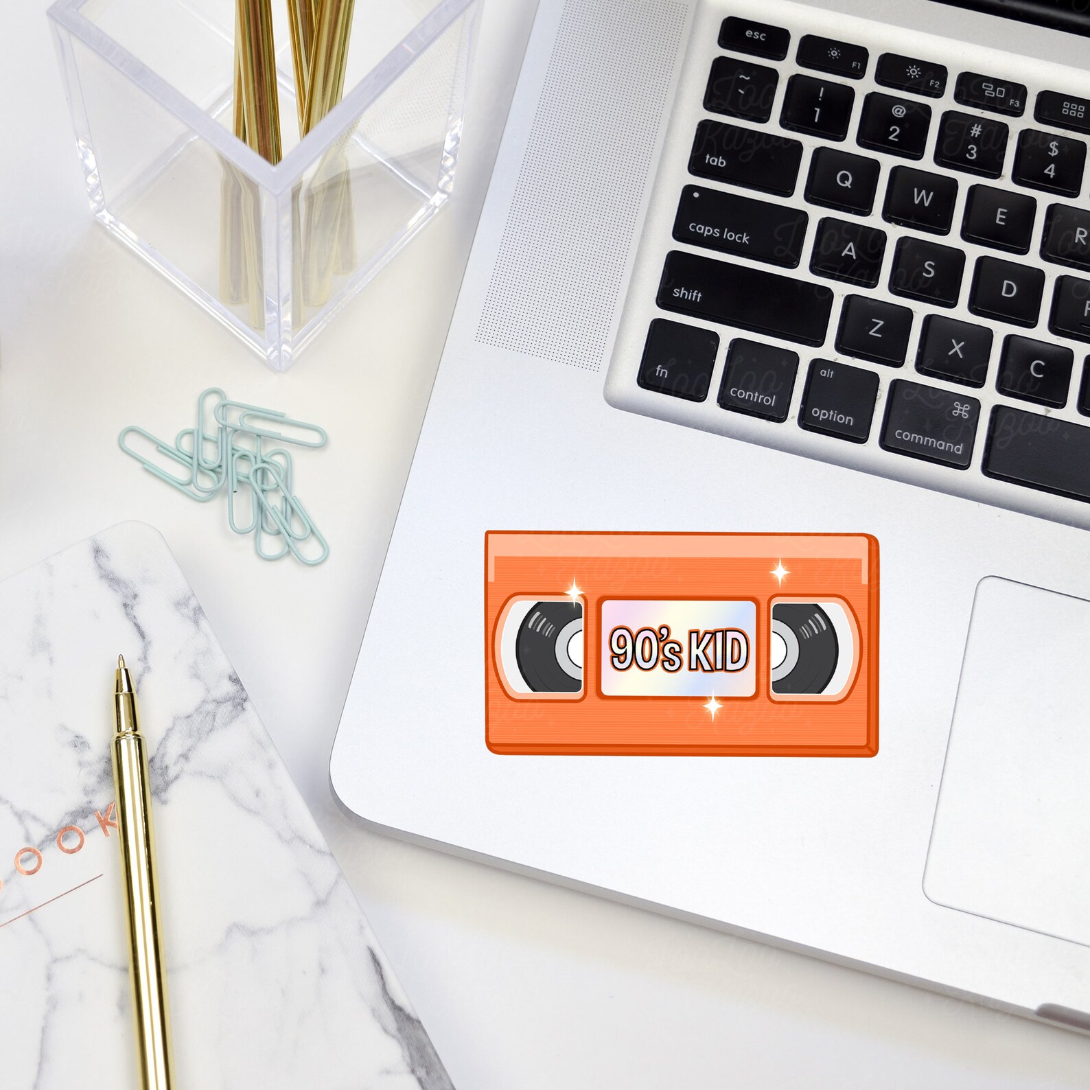 Orange VHS tape 90's Kid Waterproof Vinyl Sticker | Etsy