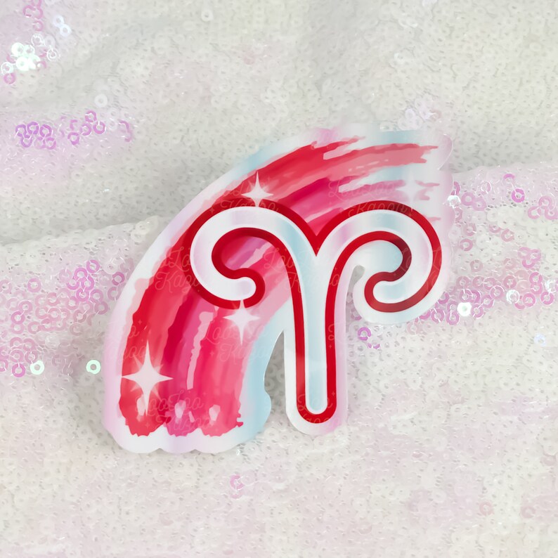 Aries Zodiac Vinyl Sticker Pack Aesthetic Stickers Cute | Etsy