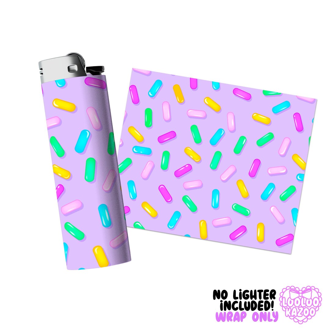Kawaii Sprinkles Lighter Sticker Wrap Pastel Cute Smoking - Etsy