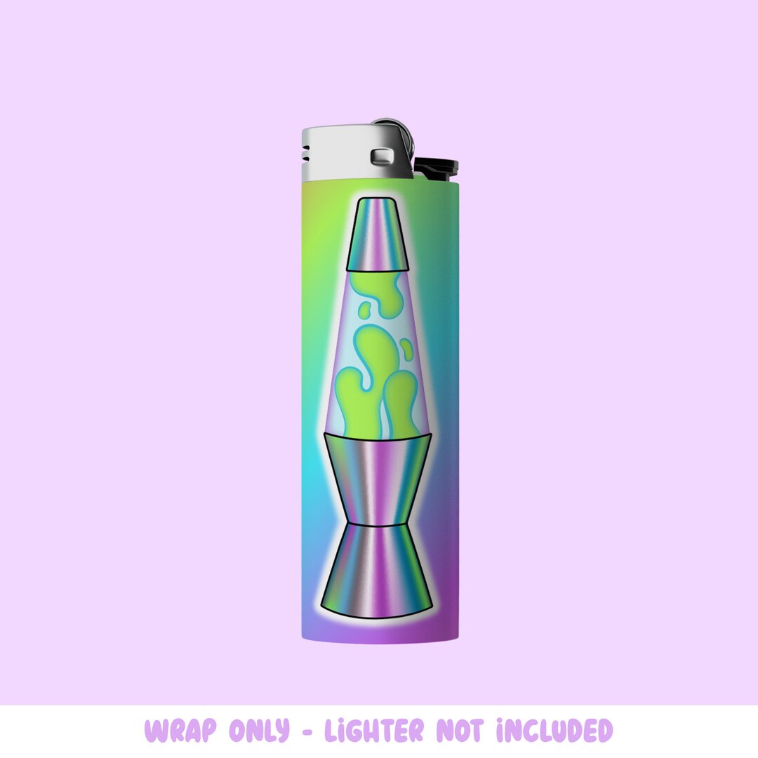 Lava Lamp Lighter Sticker Wrap, LIGHTER NOT INCLUDED Girly Smoking ...